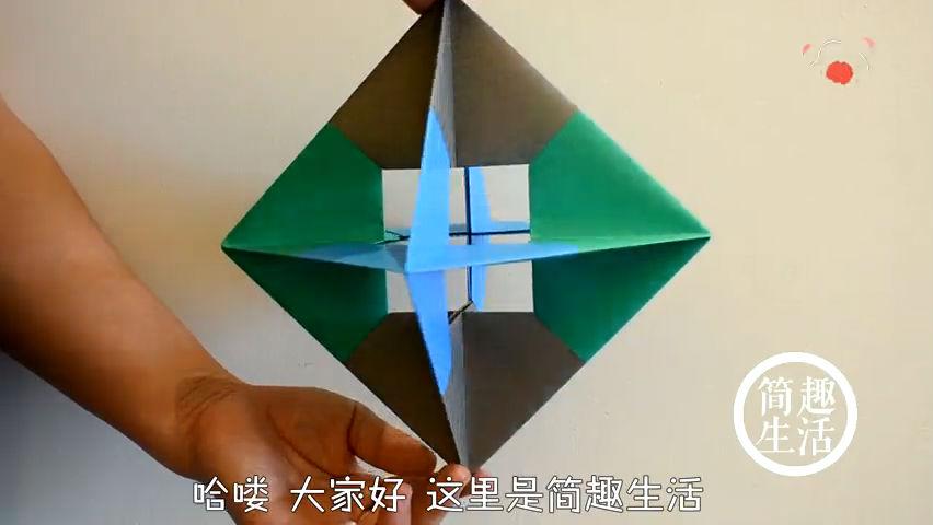 折纸教程:教大家做一个超大的八面体,可以用来做数学教具