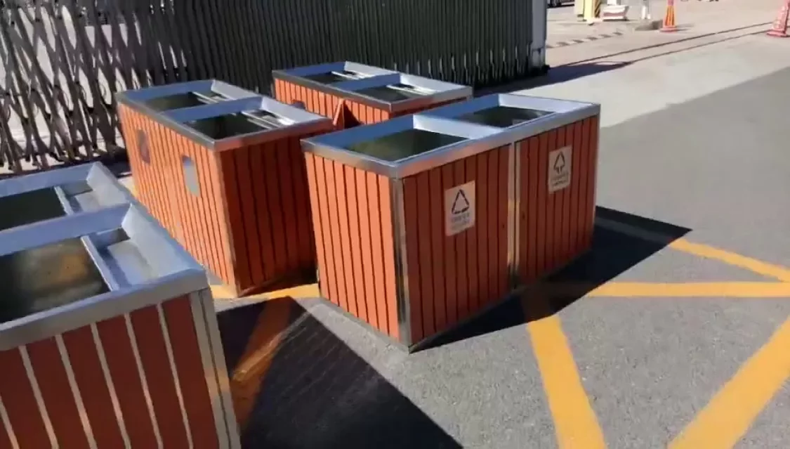 垃圾桶 户外垃圾桶 不锈钢垃圾桶 分类垃圾桶 中央广播电视塔案例 ...