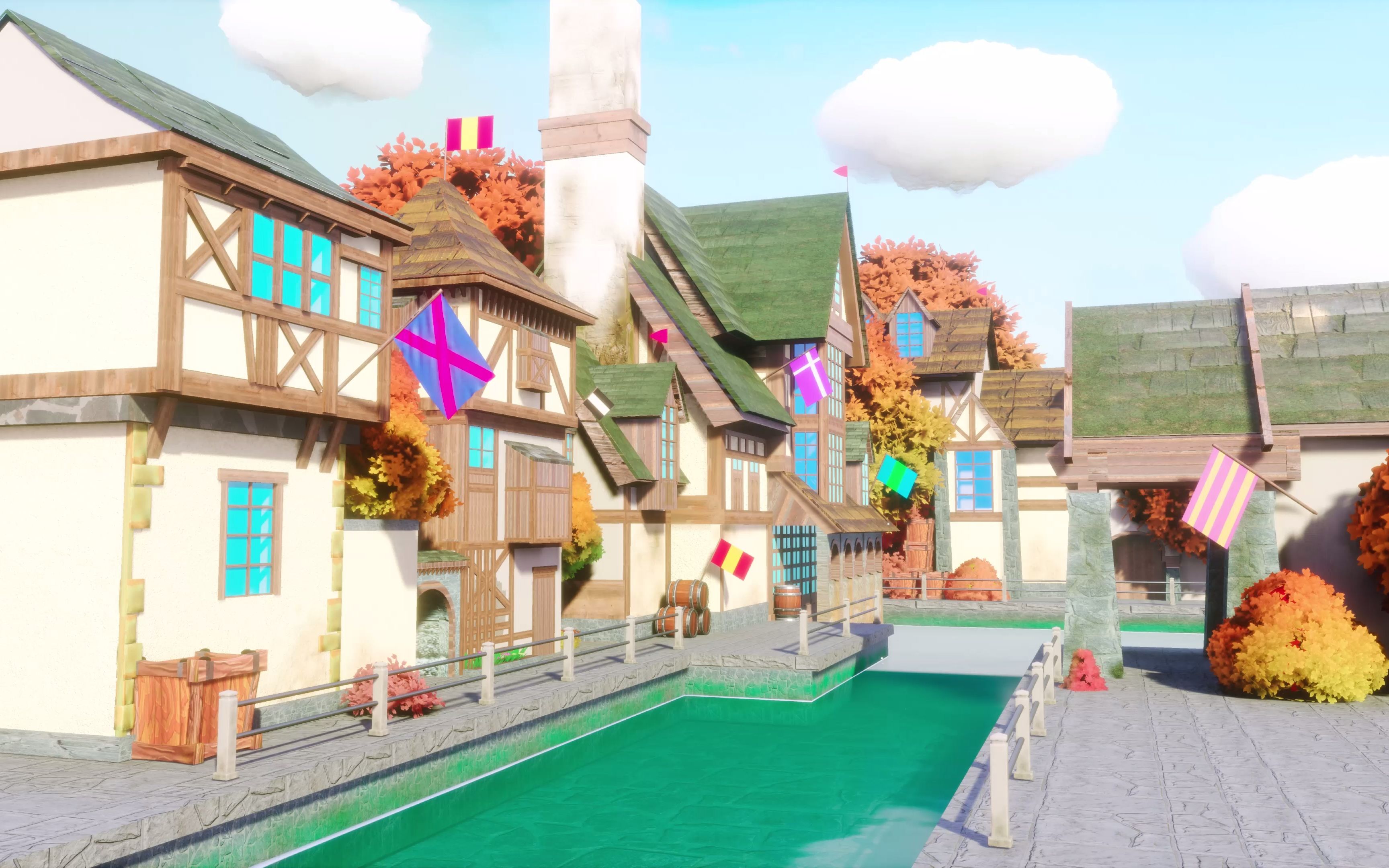 ue4场景,个人练习,模型有点糙T_T