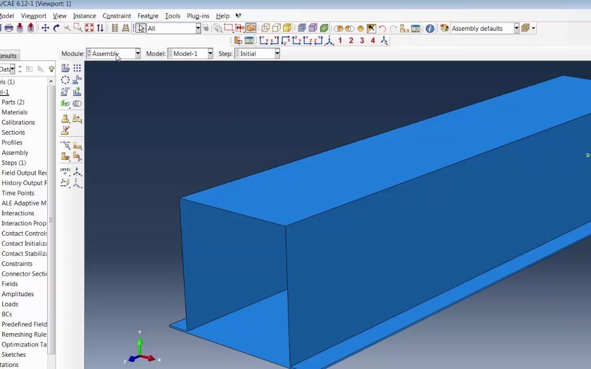 Abaqus CAE -箱管式粉碎教程(移动分析刚性壁冲击