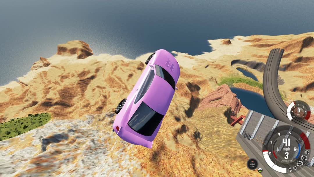 粉丝跑车,车祸模拟测试!