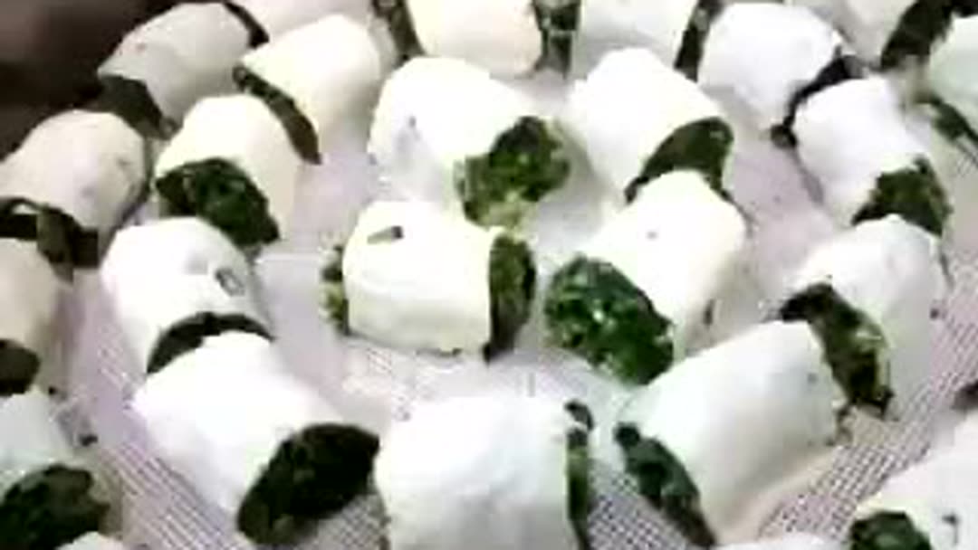 农家美味,苜蓿滋卷,制作过程实拍!