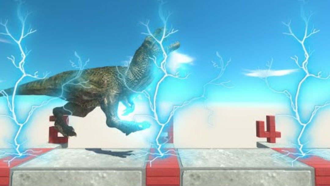 动物战争模拟器:异想天开的霸王龙挑战天雷