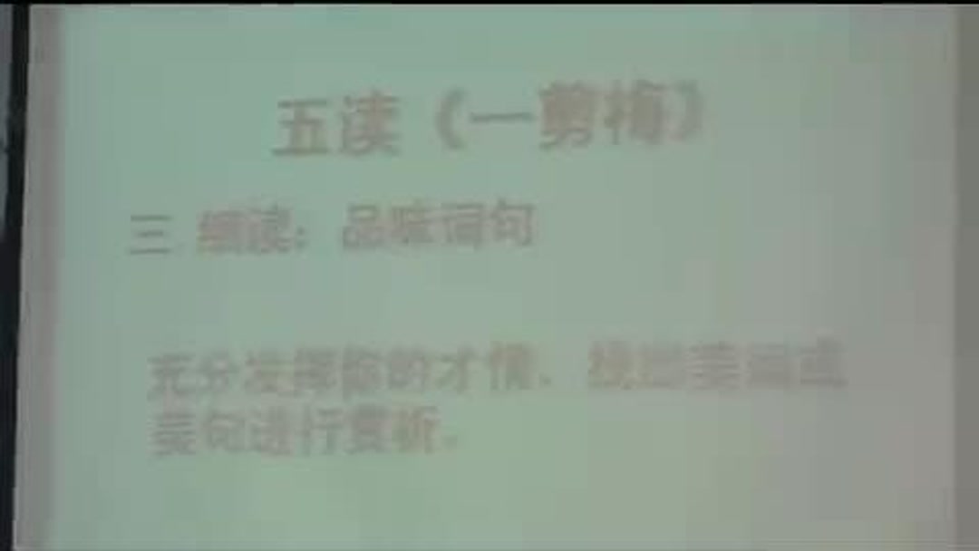 《一剪梅》观摩课实录(执教者:赵娜)