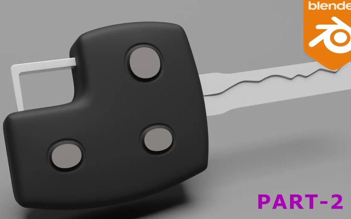 ...Fast Carve 教程 Blender 初学者教程对汽车钥匙进行 3D 建模 - 第 2 ...