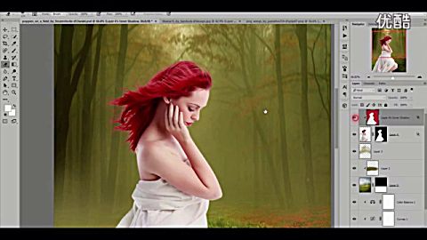 Photoshop制作梦幻女孩场景效果课程讲解1