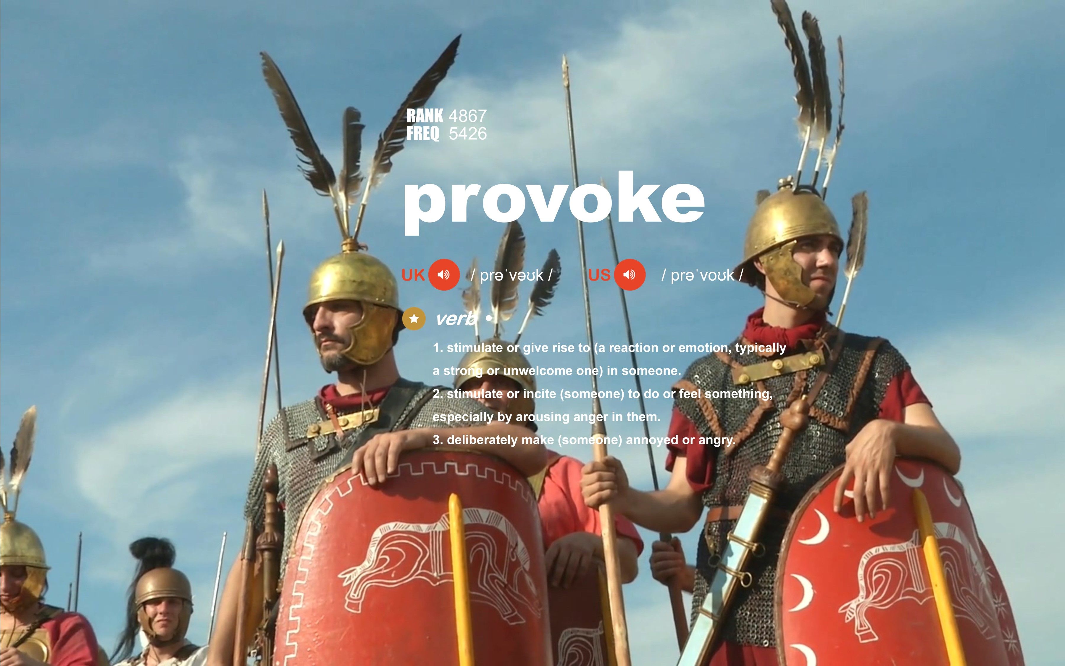 视觉化英语:永久记忆常用词 provoke(排行 4867 词频 5426)