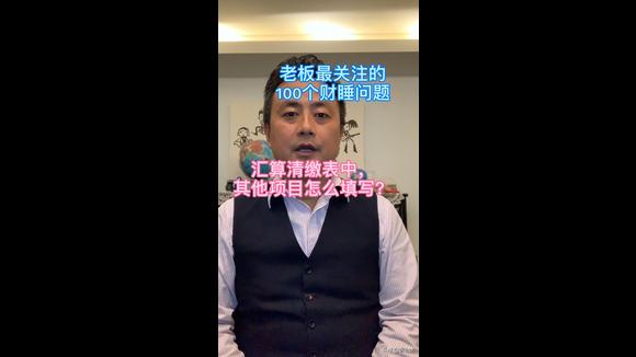 汇算清缴表中的其他项目一定要慎重填写