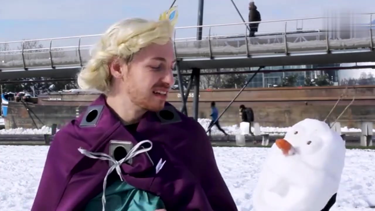 超形象cos模仿《冰雪奇缘Let It Go》