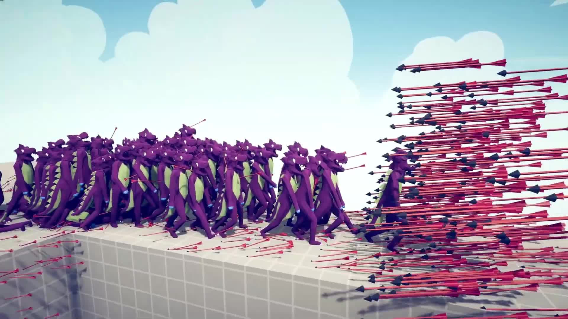 全面战争模拟器:碰见厉害弓箭手,小紫龙被箭雨打成刺猬了