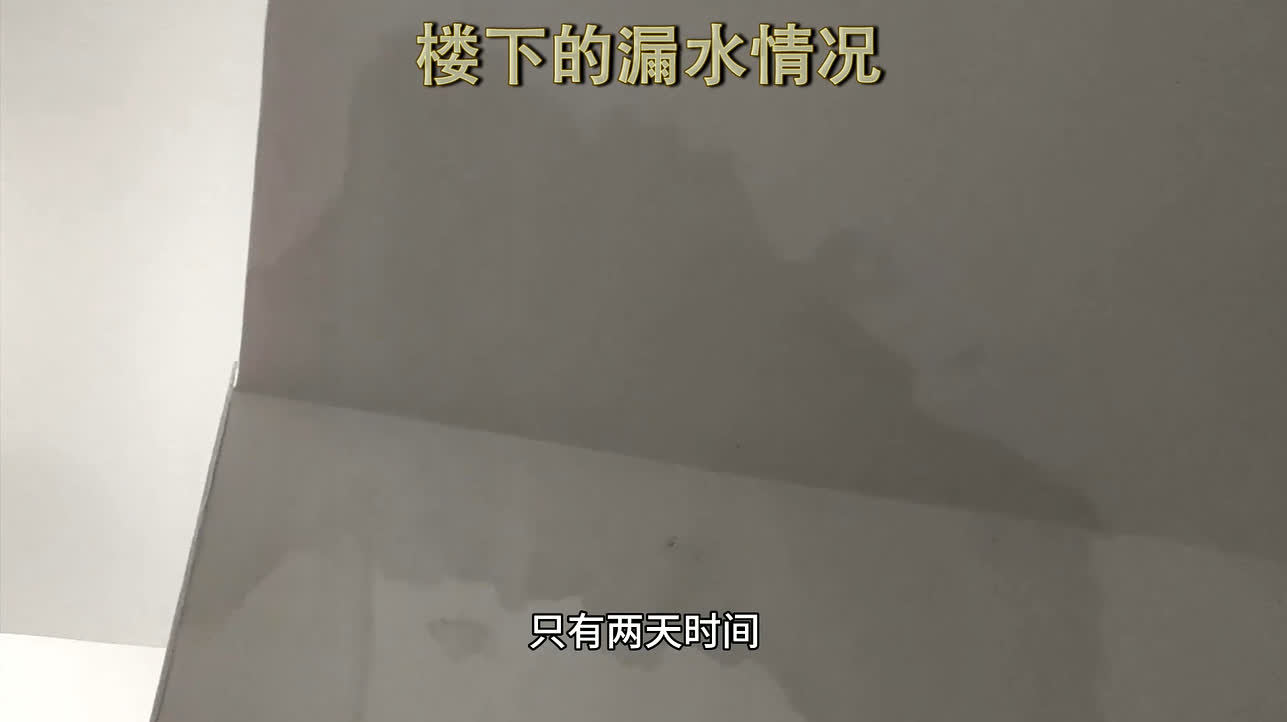 两天时间楼下墙壁全部湿了,流水一样的漏,检测不是水管漏!
