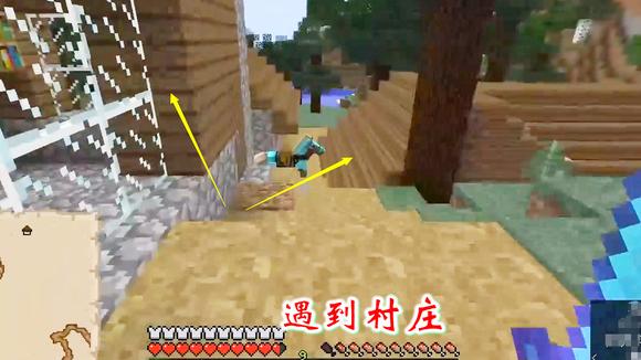 我的世界联机209:寻找林地府邸偶遇村庄,当然不能放过管理员