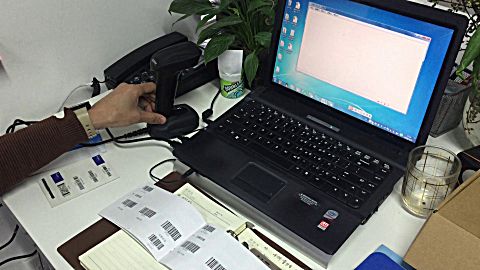 海威特 无线433MHZ二维条码阅读器扫描枪设置前后缀功能演示视频...