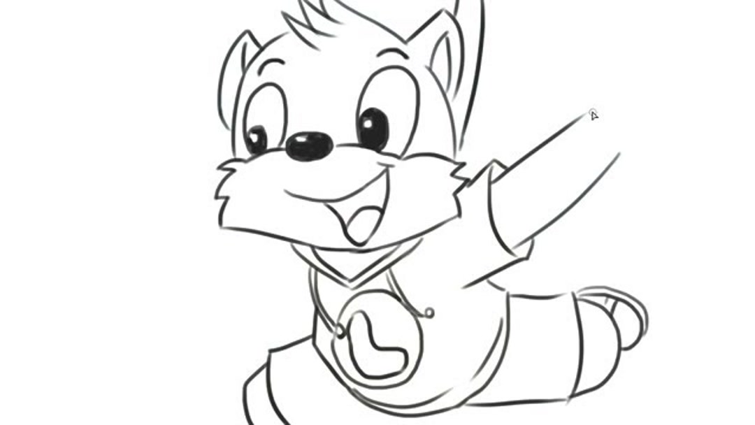 水彩画实例教学视频 蓝猫卡通动漫简笔画教程