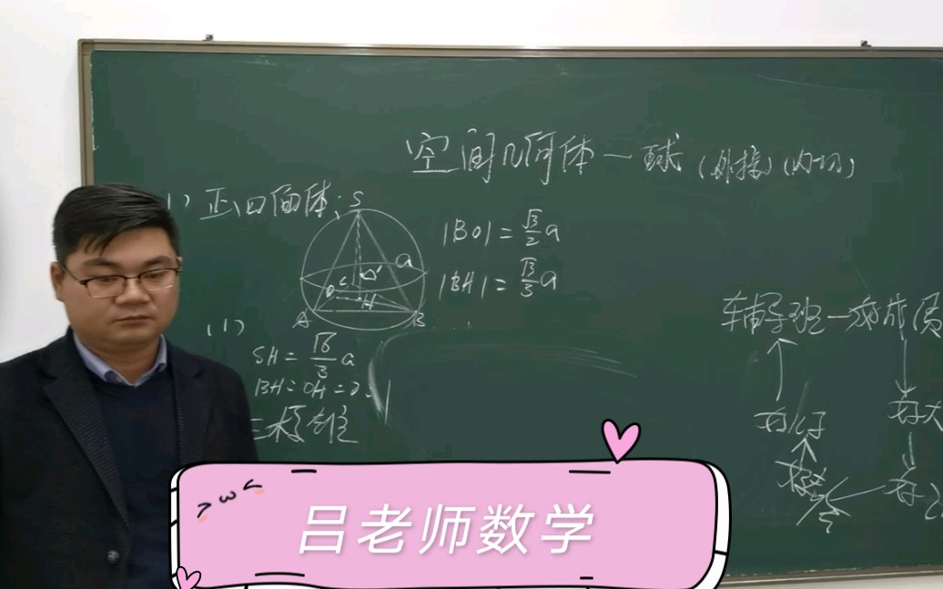 《立体几何》球的外接内切 空间几何球心的确定方法 心灵数学独到...