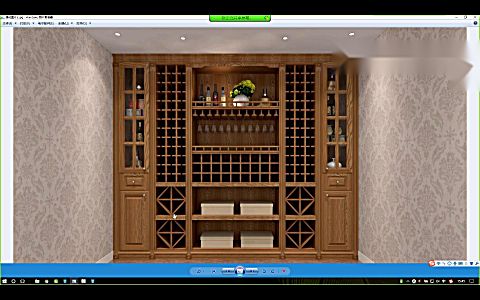 圆方衣柜设计软件8.0视频教程 欧式酒柜制作