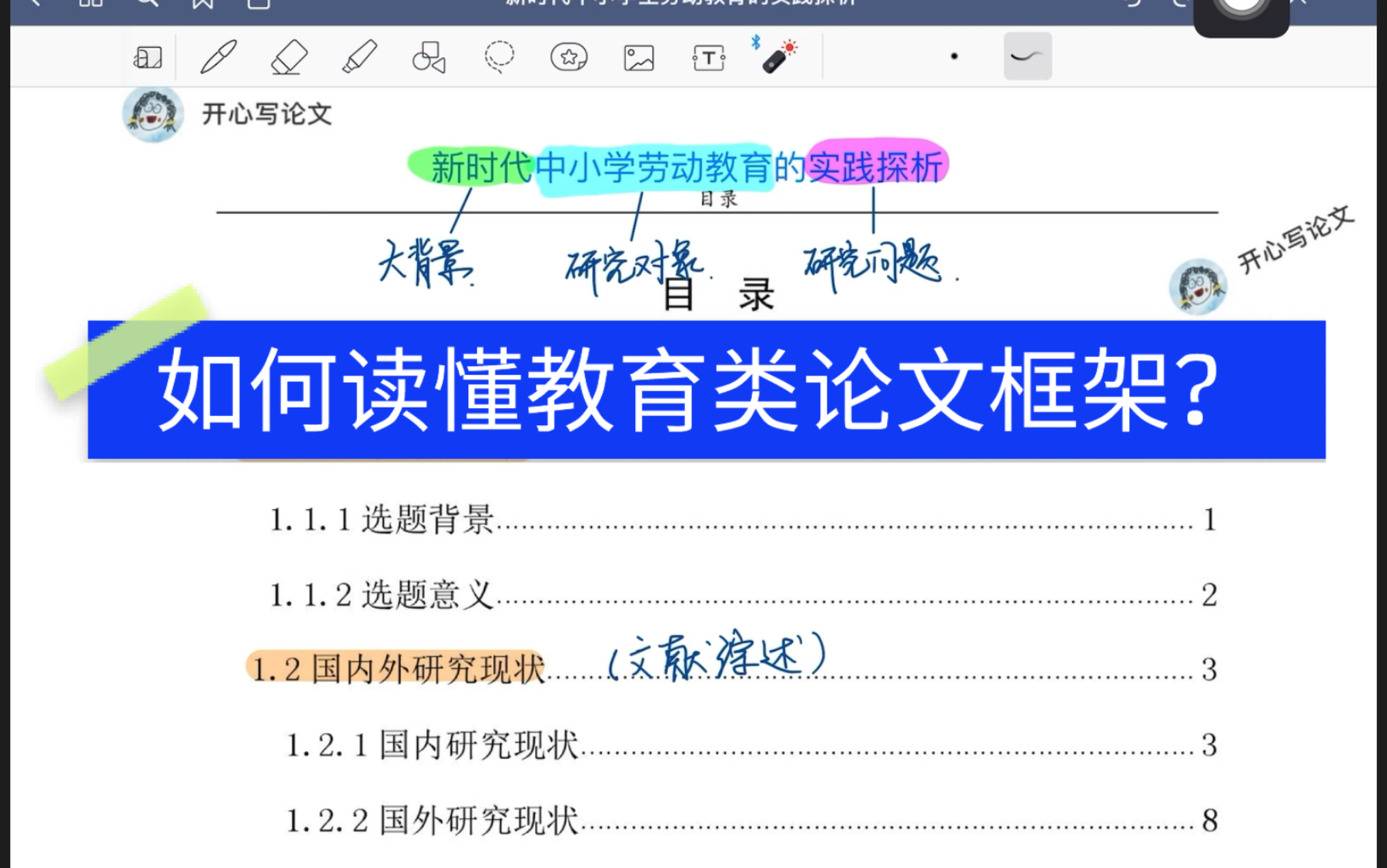 论文框架|教育类学位论文框架解析