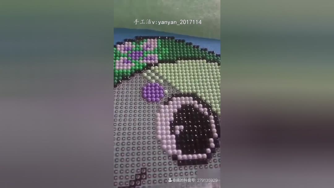 手工活外发,钻石画教程,