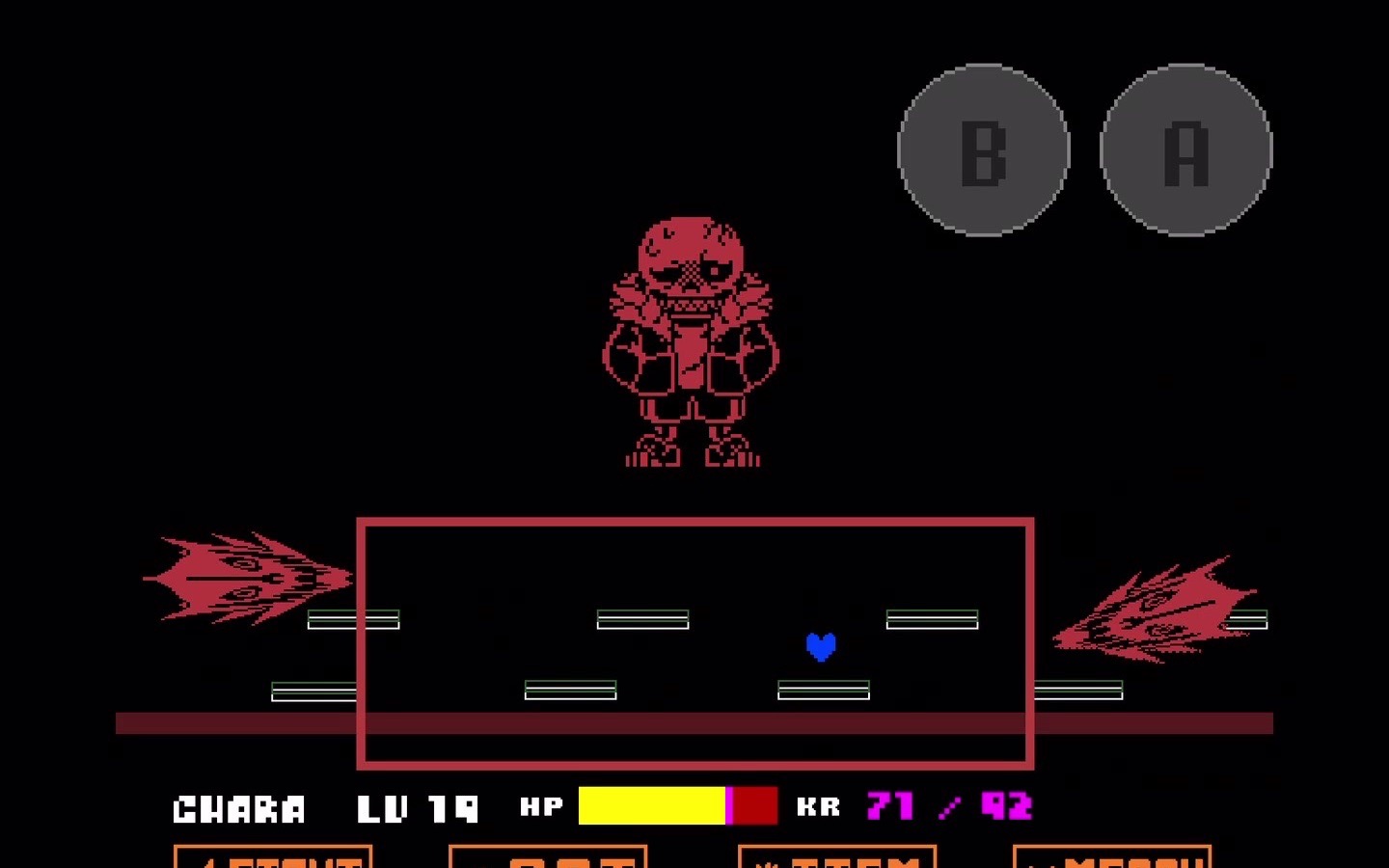 试玩五三B站号的残暴sans模拟器,结果…