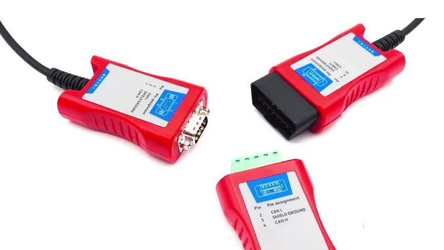 便携车用can总线分析仪,支持j1939、canopen