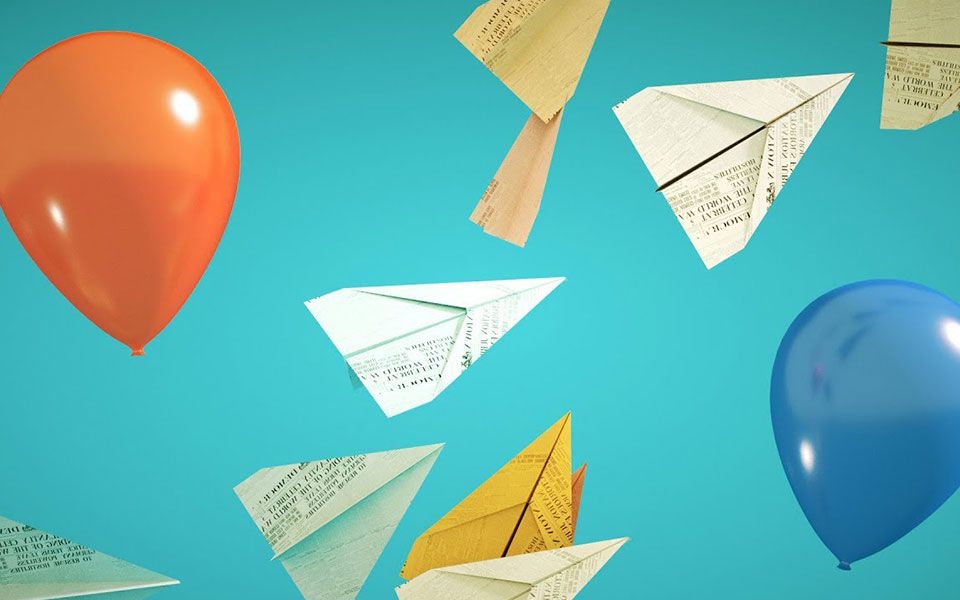 C4D教程!酷炫纸飞机漫天飞效果(含项目文件下载)