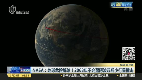 NASA:地球危险解除!2068年不会遭阿波菲斯小行星撞击