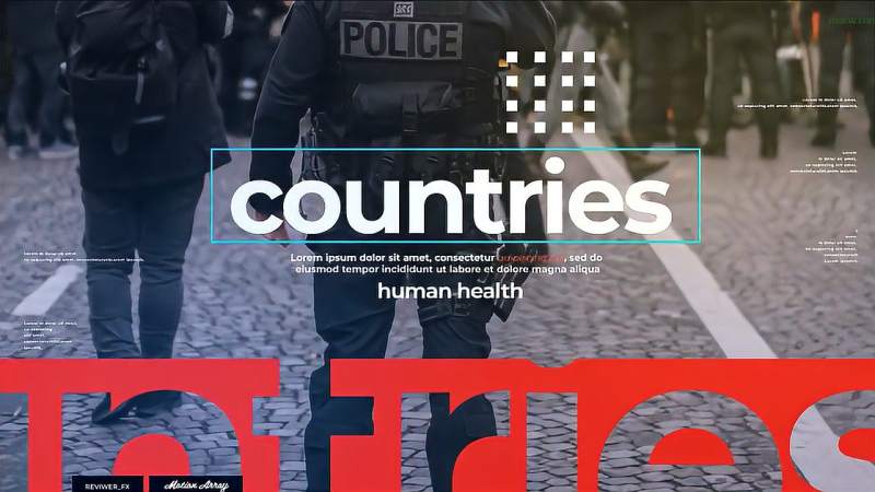 创意的新闻报道开场白AE模板