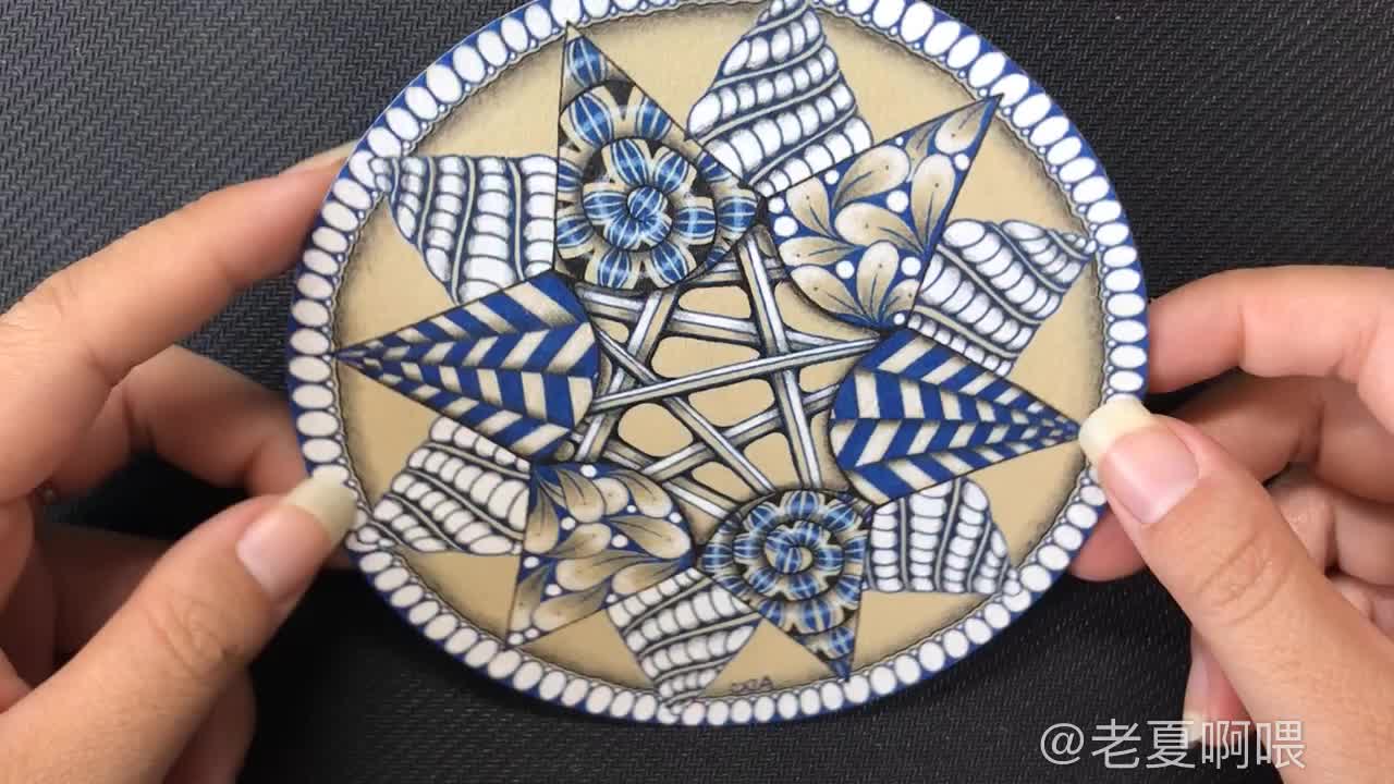 Zentangle 禅绕画 手绘~PP07-Day3