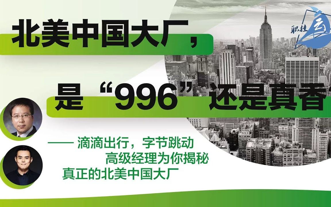 ...中美公司文化对比 国内公司晋升道路 国内大厂工作体验 工作机会选择