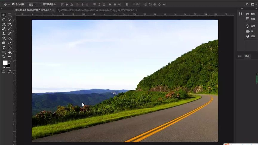 如何给背景图片换天空?用ps里“混合颜色带”,只需一秒钟!
