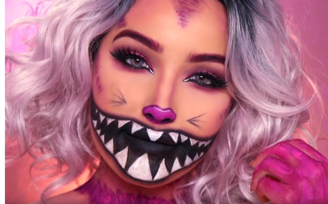 油管搬运 | 万圣节猫咪妆CHESHIRE CAT HALLOWEEN MAKEUP ...