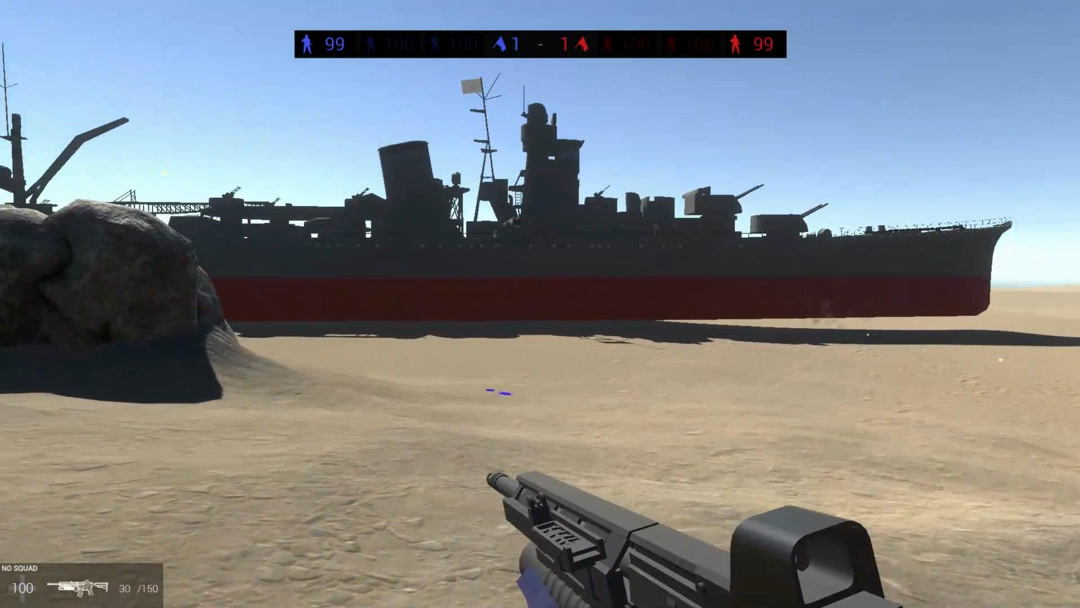 战地模拟器:沙漠中出现军舰,看起来厉害无比!