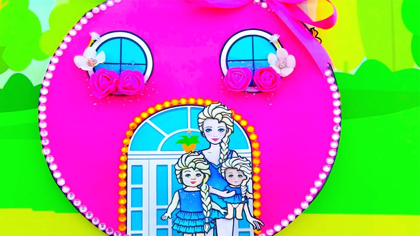 定格动画:一家三口获得“新家”,3人难掩兴奋,体验新家具