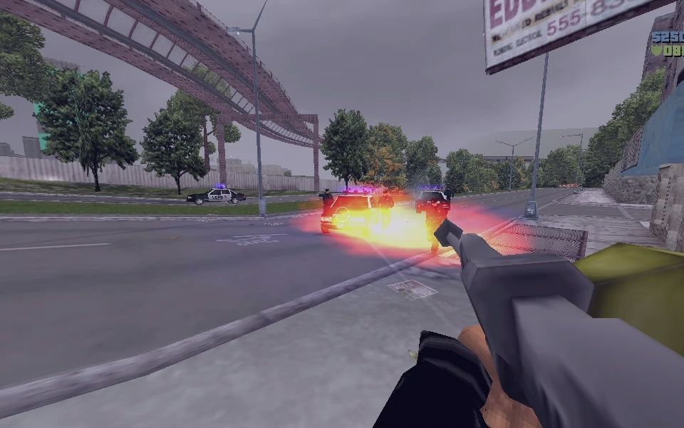 【GTA3】当你将枪的威力改为0会怎么样?(看简介)