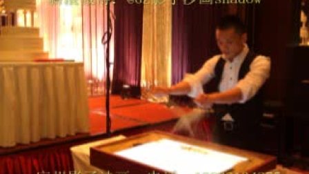 广州沙画 大师shadow 2011年作品WWE the rock 沙画演出预约...