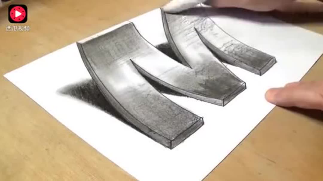 26个英文字母绘画基本画完了!