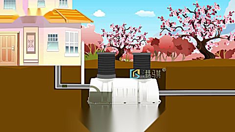 一体化旱厕化粪池 一体化玻璃钢化粪池尺寸-港骐