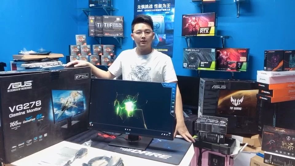 0.5MS电竞165HZ有什么用,华硕电竞为什么这么贵!这款VG278QF简单...