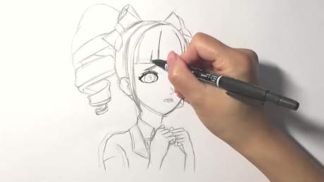 可爱女生头像简笔画 菲梦少女 晓莉