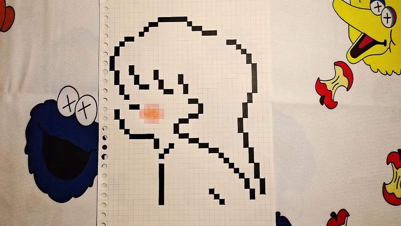 原创像素画,网格本「b5」