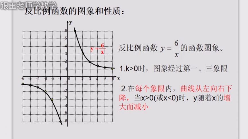 初中数学基础,反比例函数,图像与性质的讲解!