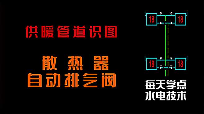 水电识图|采暖系统暖气片阀门识图,这些基本功,你掌握了吗?
