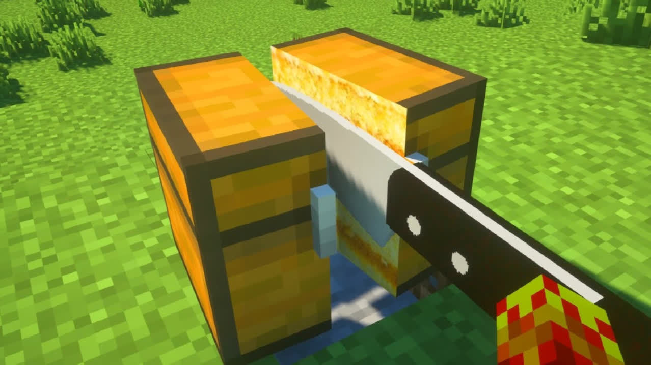 原来我的世界里的方块都是蛋糕做的,不相信魔哒就切开给你看看