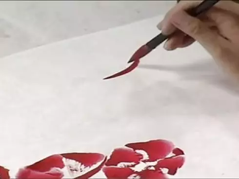 水墨画专用毛笔水墨画毛笔姿势