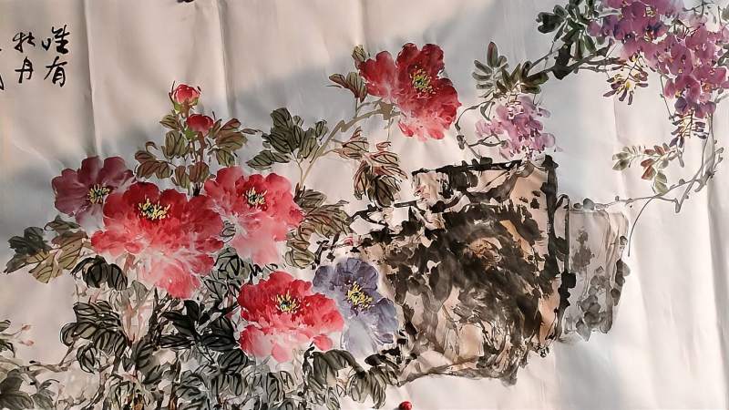 这种写意牡丹画法你喜欢吗？太美了，是我一直想要的绘画教学视频