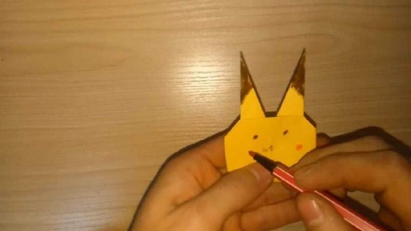 手工折纸 儿童折纸 折纸大全 皮卡丘折纸教学