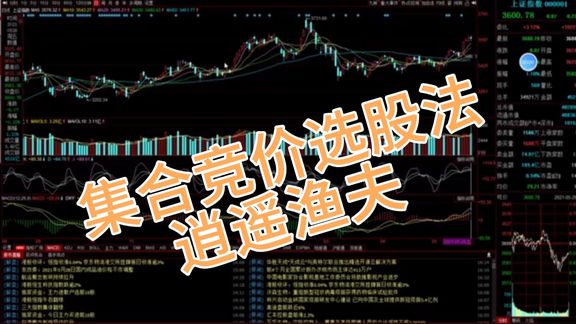 技术分享,集合竞价选股法,喜欢的留个关注,谢谢,逍遥渔夫。