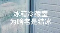 家电维修丨冰箱维修丨冰箱冷藏室老结冰咋办