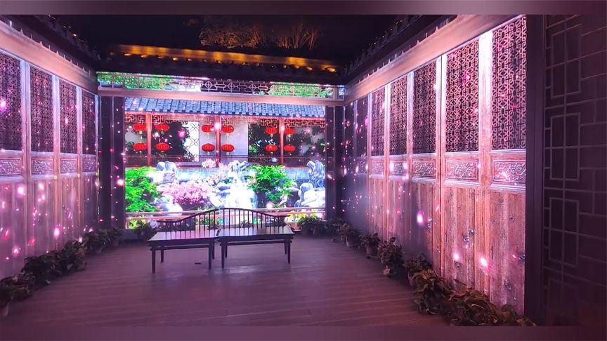 21秒,LED互动屏点亮泰州老街,体验沉浸式互动打卡空间的文化魅力