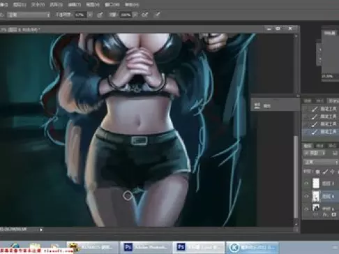 游戏原画教程CG插画基础教程之美女学CG-04